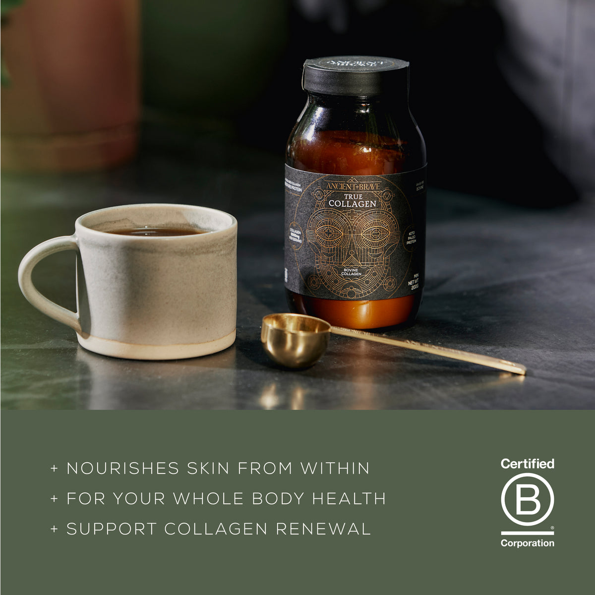 True Collagen Powder - Bovine Collagen - Ancient + Brave